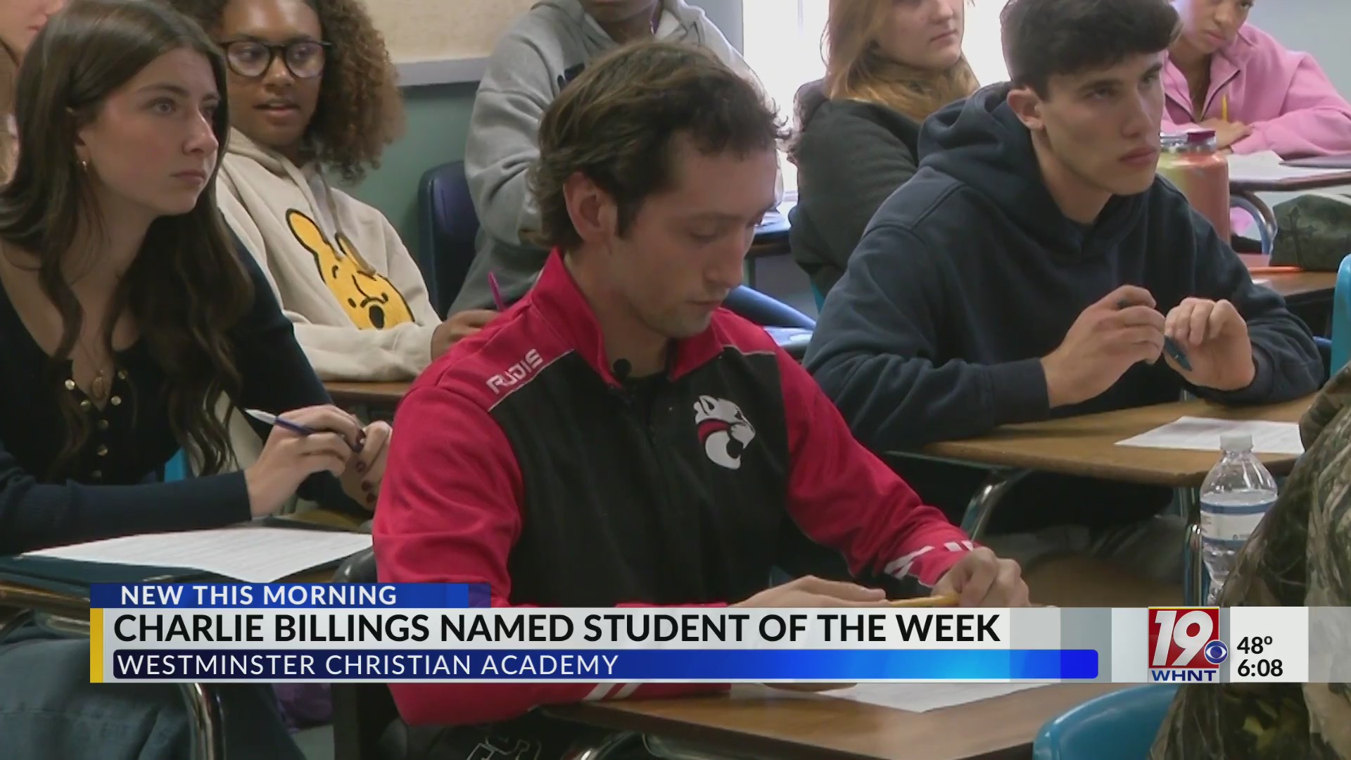 Charlie Billings Named WHNT News 19's Student Of The Week | November 6, 2025 | News 19 This ...