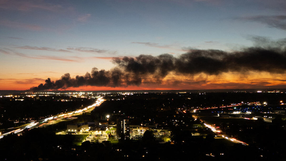 Satellite Images Reveal Path Of Destruction In UPS Plane Crash