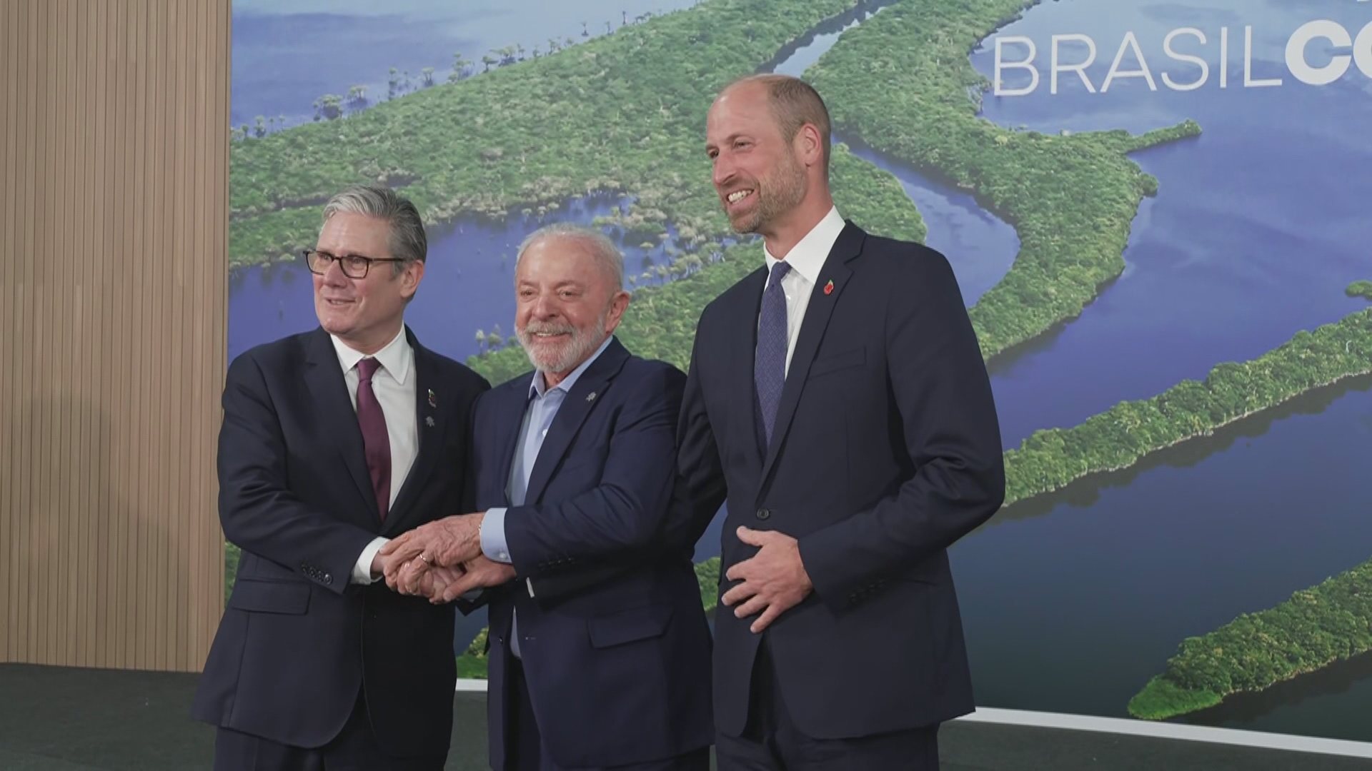 President Lula meets Prince William and Starmer at COP30