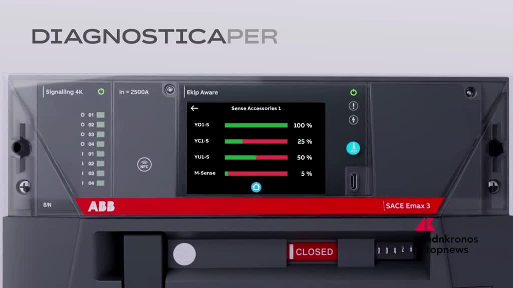Industria: ABB presenta a Frosinone l'interruttore aperto Sace Emax 3