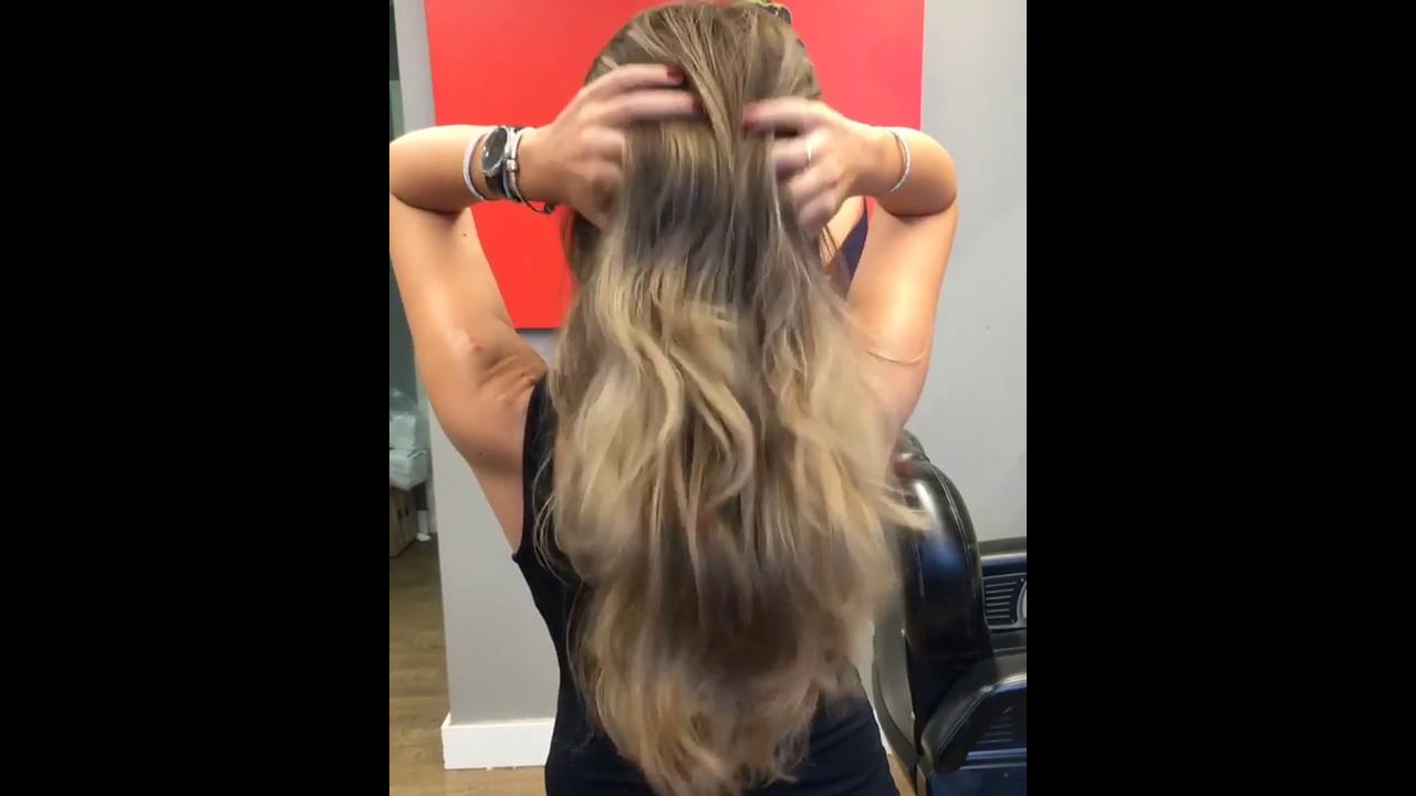 Brown Blond Hair Coloring Result Transformation