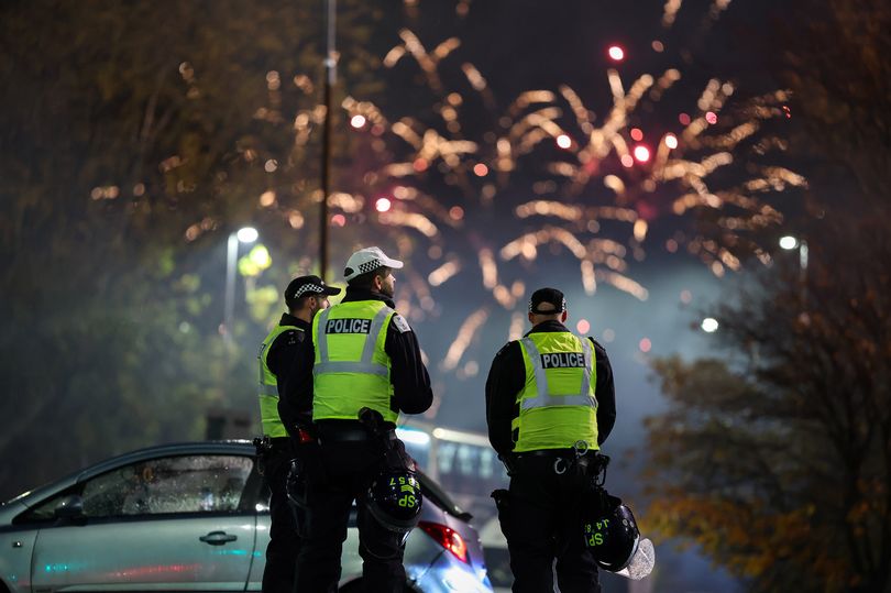 Scots yobs launch firework at car with woman and kids inside amid ...