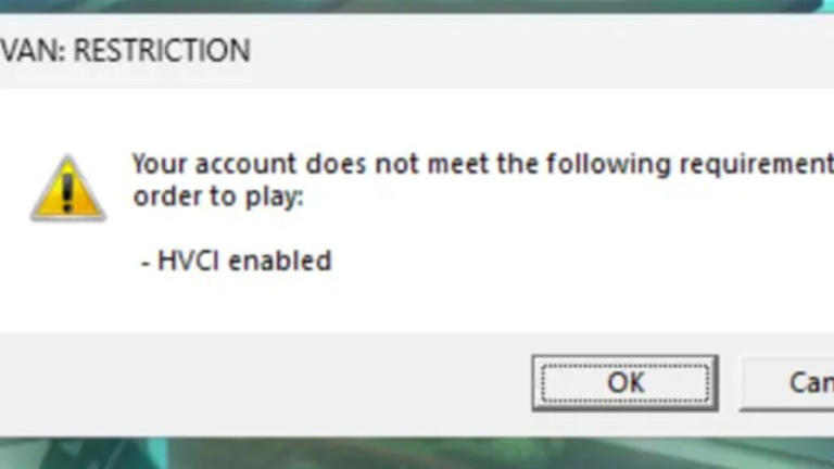 How To Fix ‘HVCI Enabled’ VAN Error In Valorant?