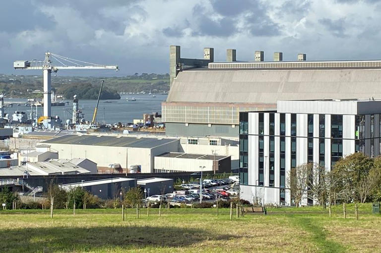 Royal Navy ship evacuated at Plymouth dockyard as fire crews called