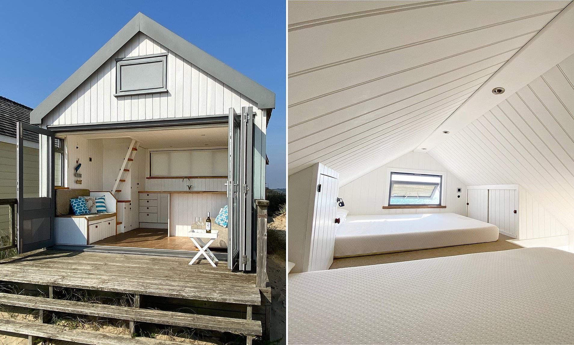 Luxurious beach hut on one of Britain's most picturesque coasts goes on ...