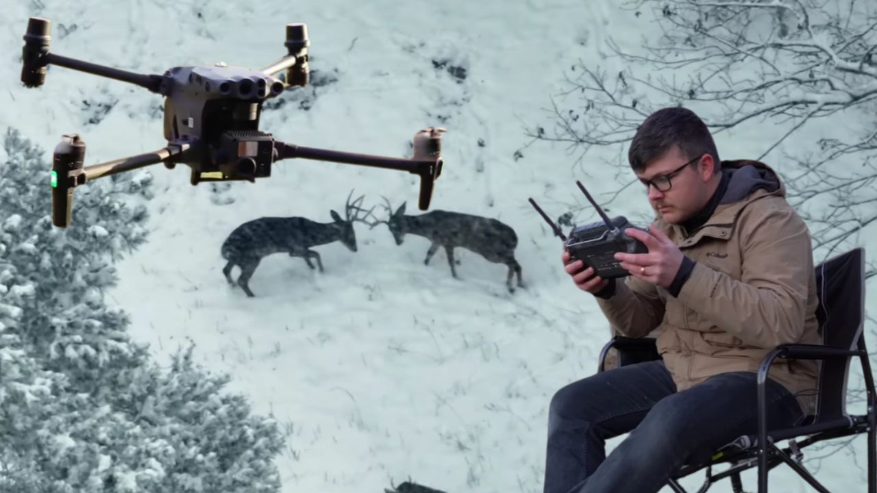 Drone Study Reveals How Mature Bucks Outsmart Hunters in the Woods
