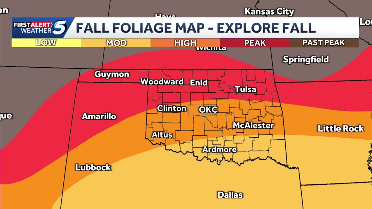 Fall foliage peaks in Oklahoma, best viewing spots revealed