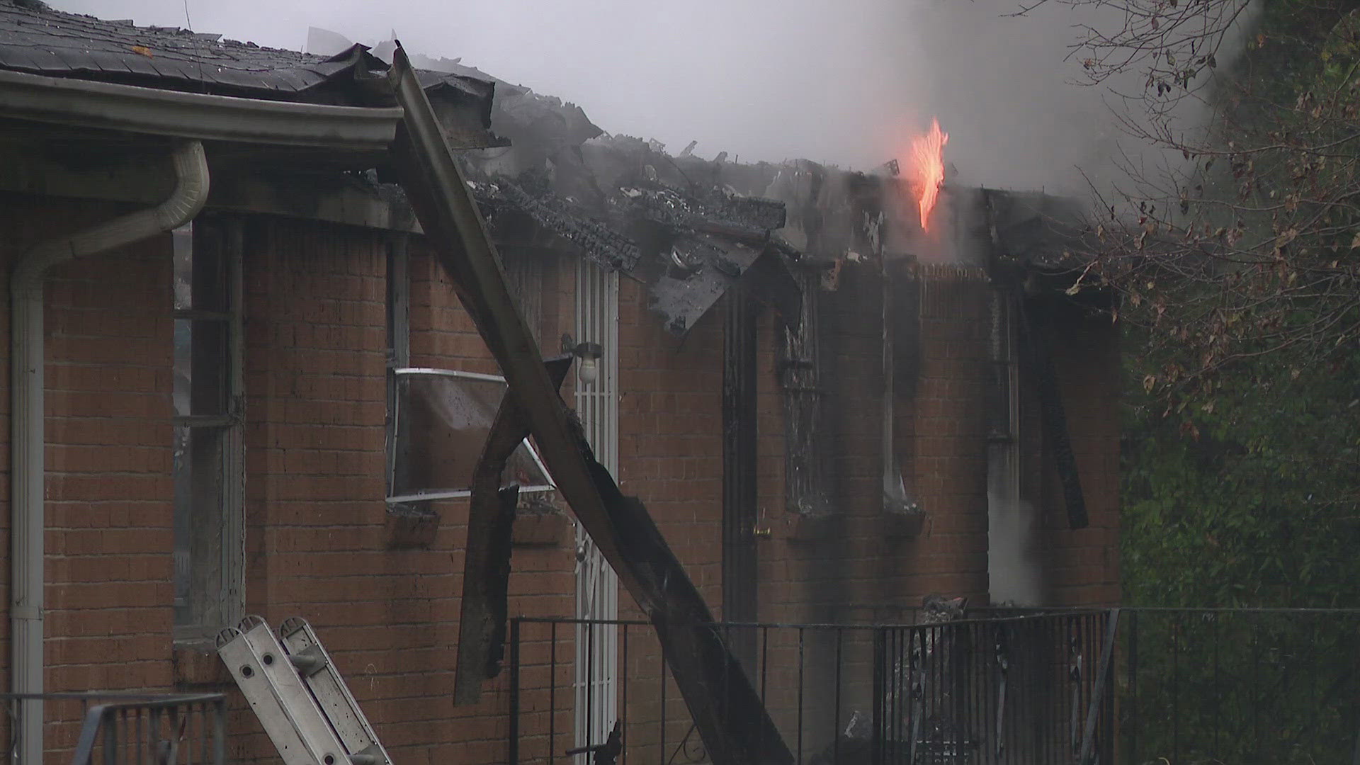Atlanta Fire Department Responds To Apartment Fire