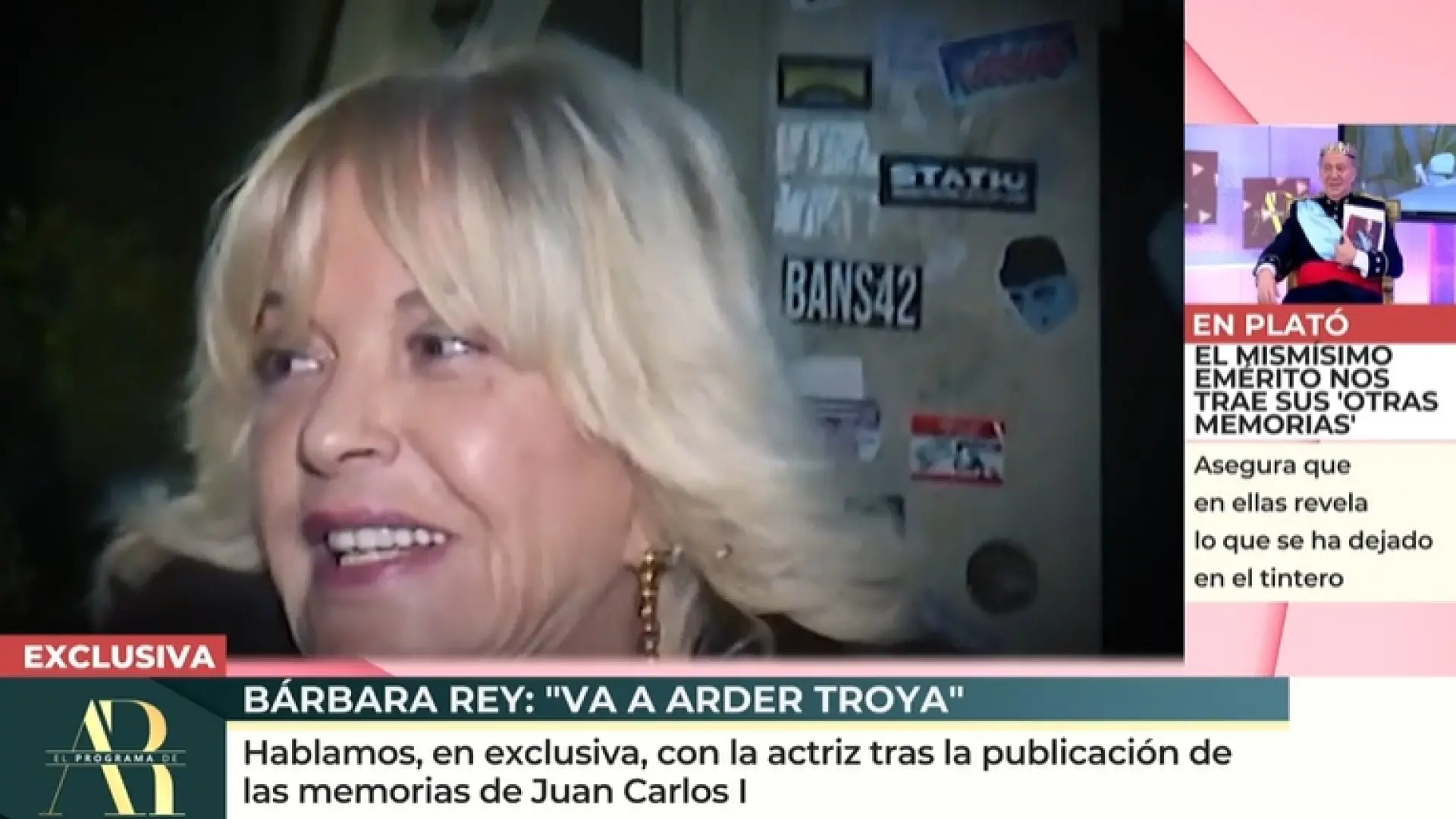 Bárbara Rey, sobre que el emérito no la nombre en sus memorias: "Si ...