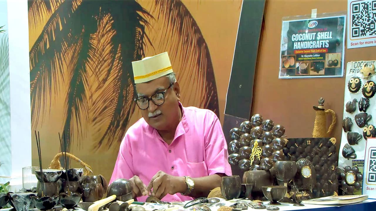 Bharat Parv at Statue of Unity highlights Goa's coconut handicrafts