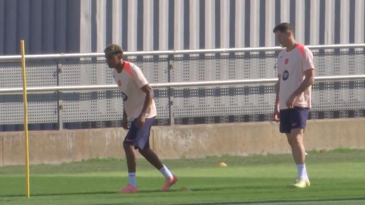 Barcelona train ahead of visiting Club Brugge in the Champions League