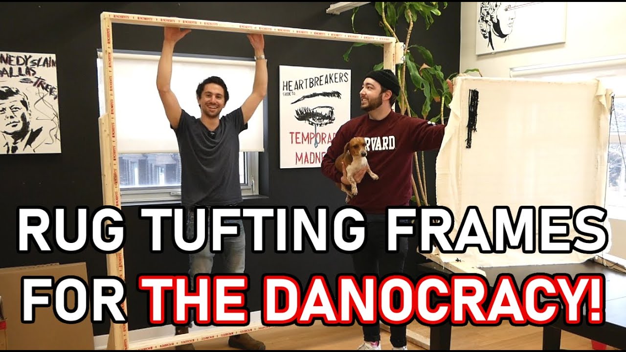 Making simple + strong rug tufting frames out of 2x4s