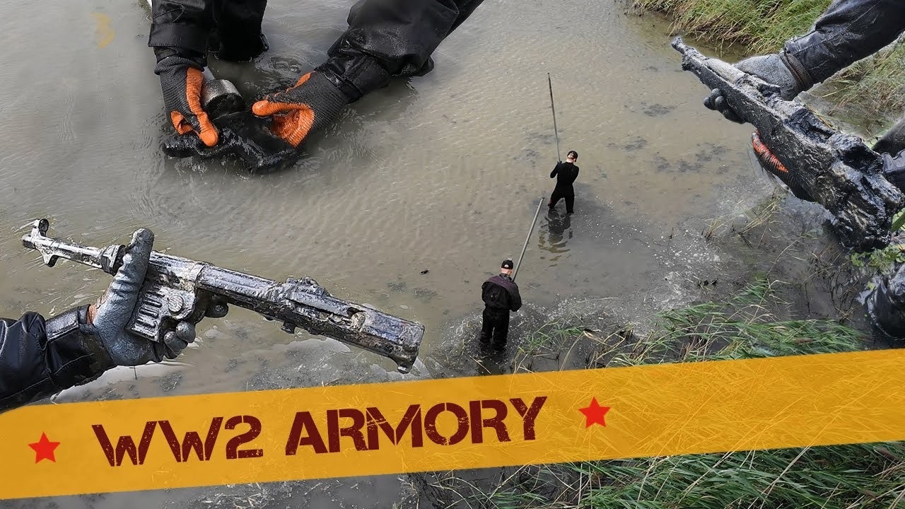 WW2 GUN CACHE Pulled From the Lake – Magnet Fishing Madness!