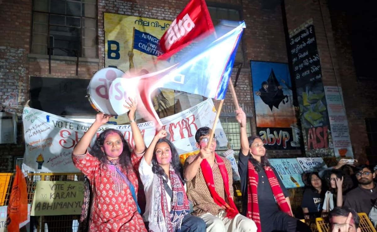 Left Unity Sweeps JNUSU Elections 2025, Wins All Four Central Posts