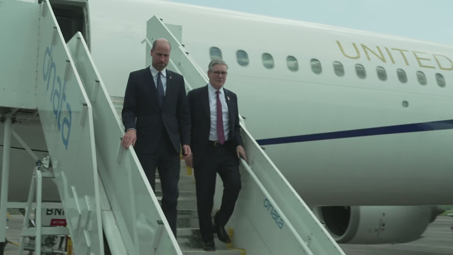 Prince William and Keir Starmer land in Belem for COP30