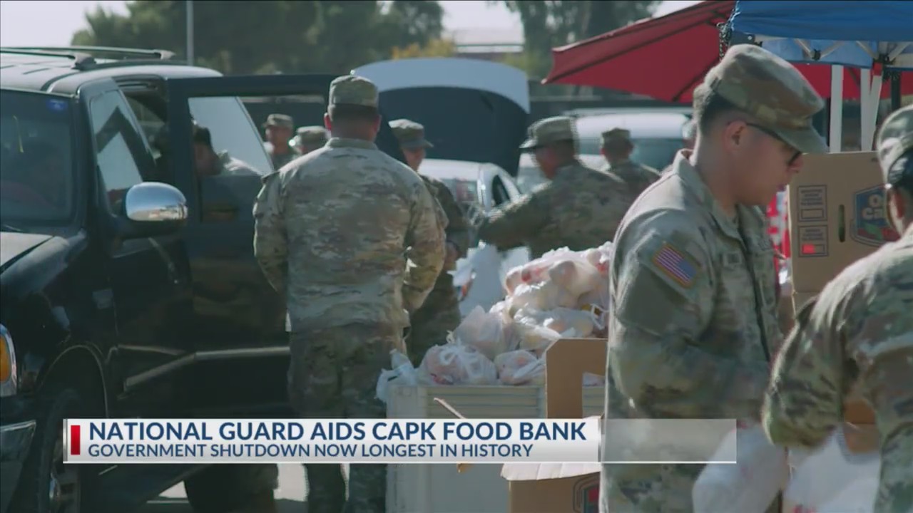 National Guard aids CAPK's food bank