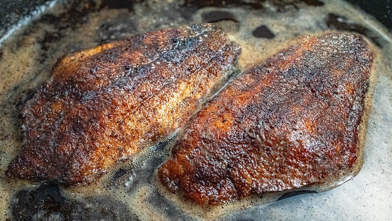 Blackened Catfish & Hush Puppies