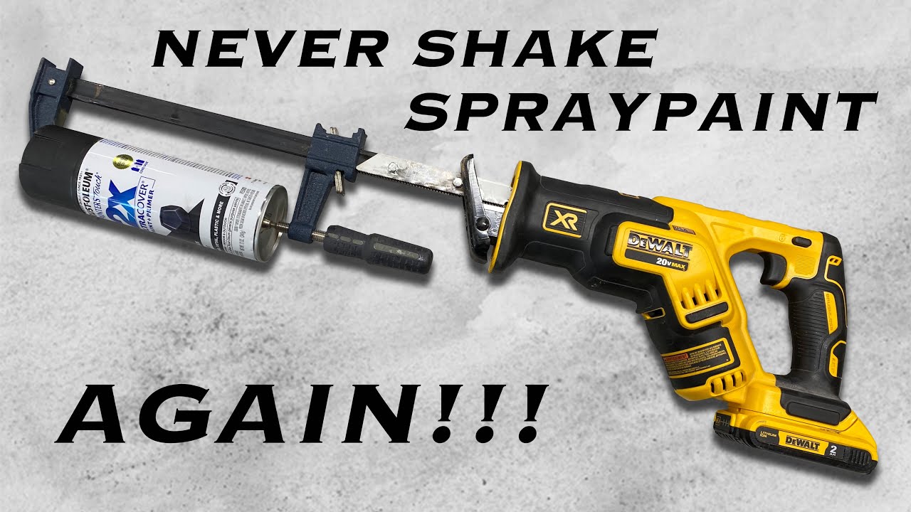 DIY spray paint can shaker - cheap, easy, and super effective!