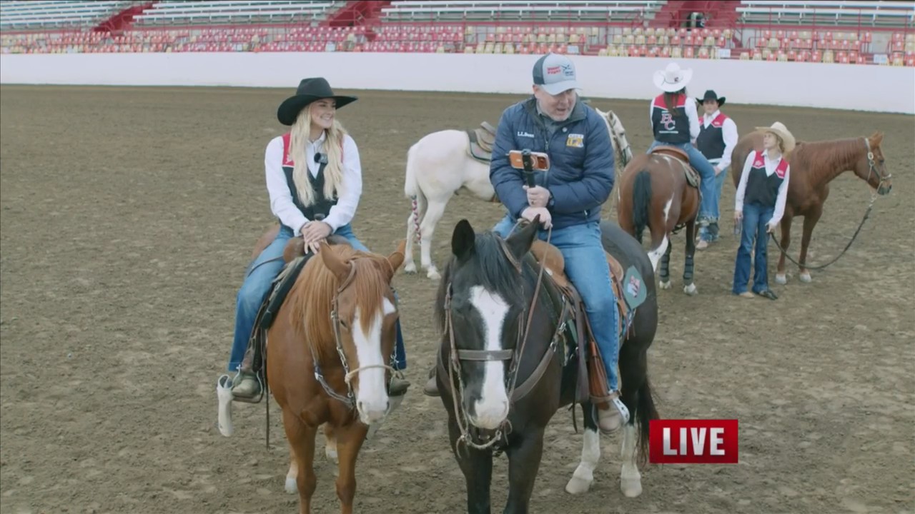 Kevin live from Kern County Fairgrounds discussing BC Rodeo with ...