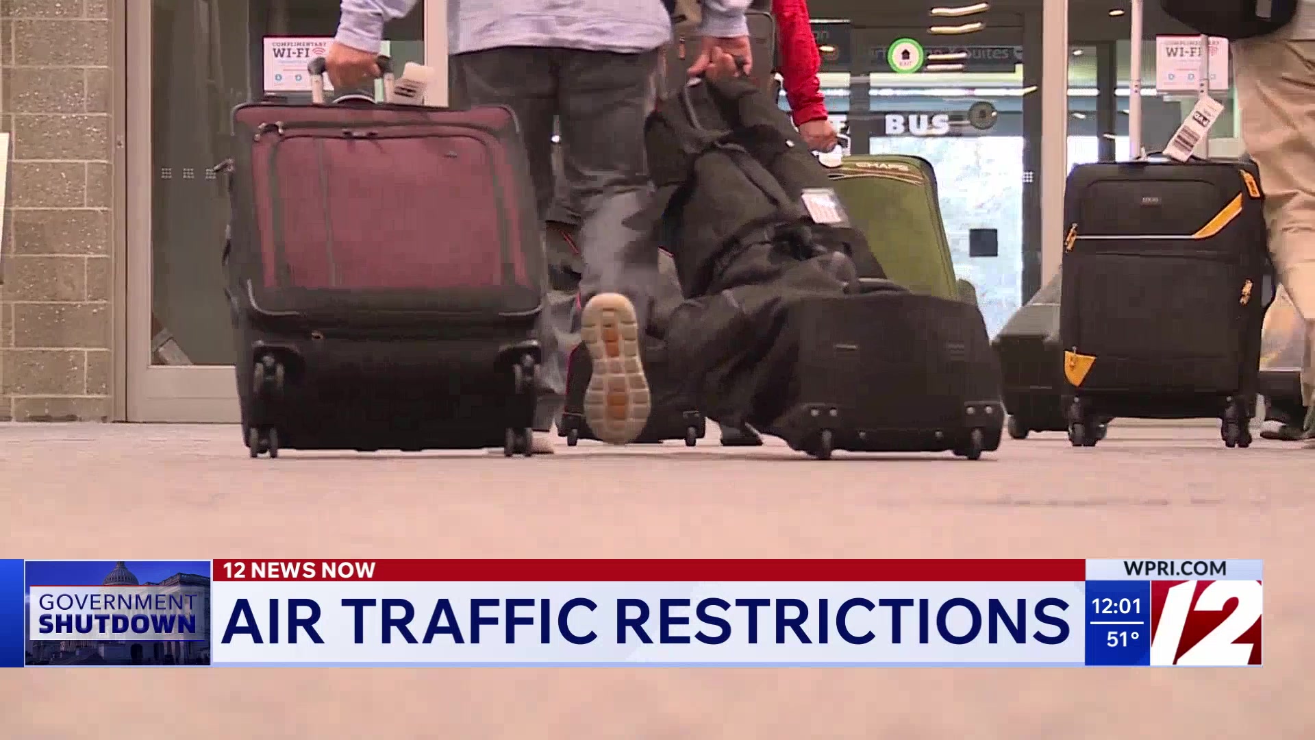 What does the FAA air traffic reduction mean for T.F. Green?