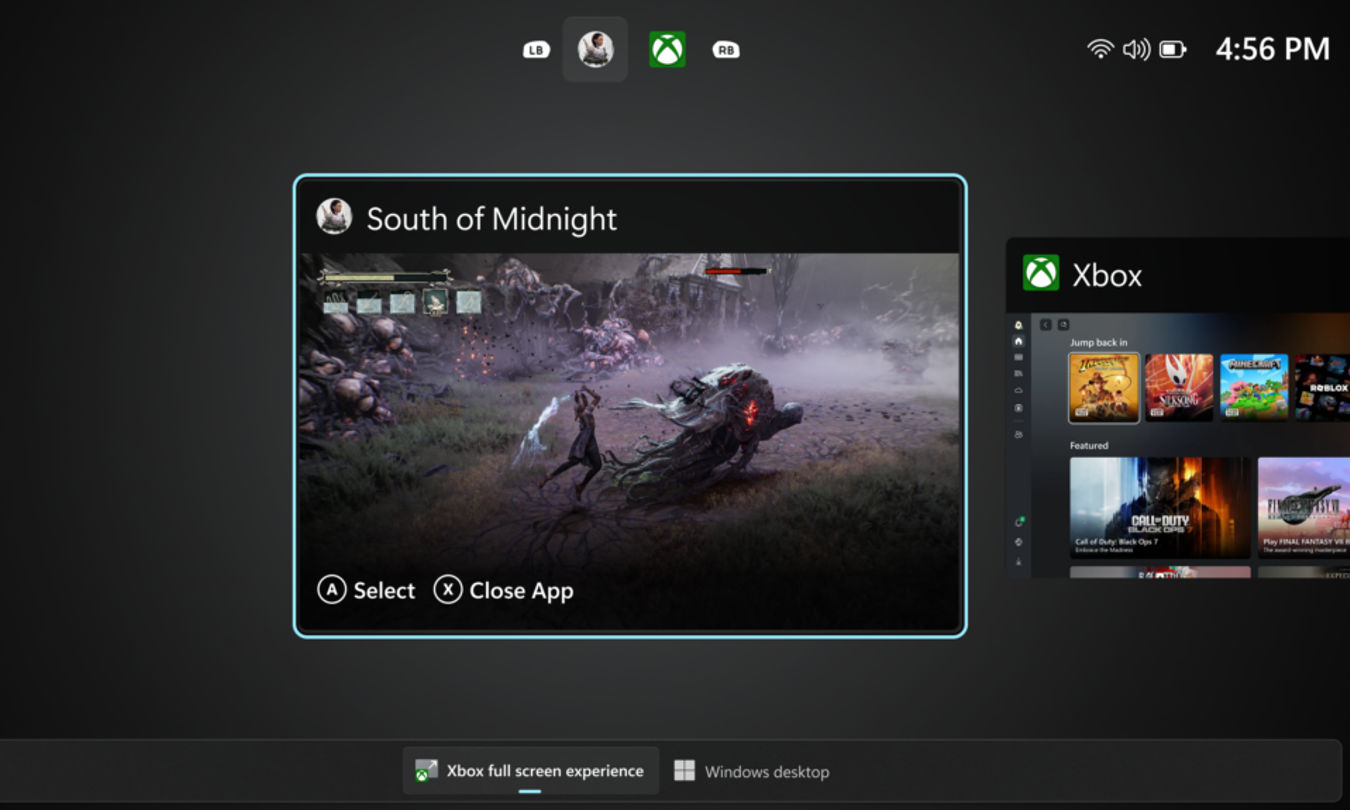 Xbox-style handheld mode is rolling out on Windows 11, and you can try ...