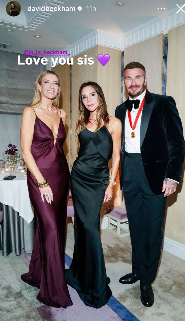 David Beckham's sister Joanne just wore the slinkiest Posh Spice-style dress