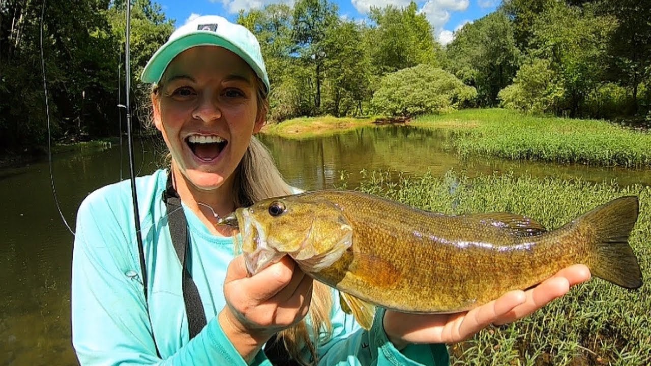 Creek smallies caught successfully during fishing trip