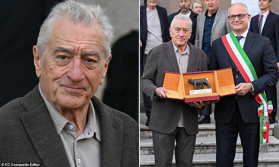 Robert De Niro fuels rumors he'll ditch US as he accepts Italian honor