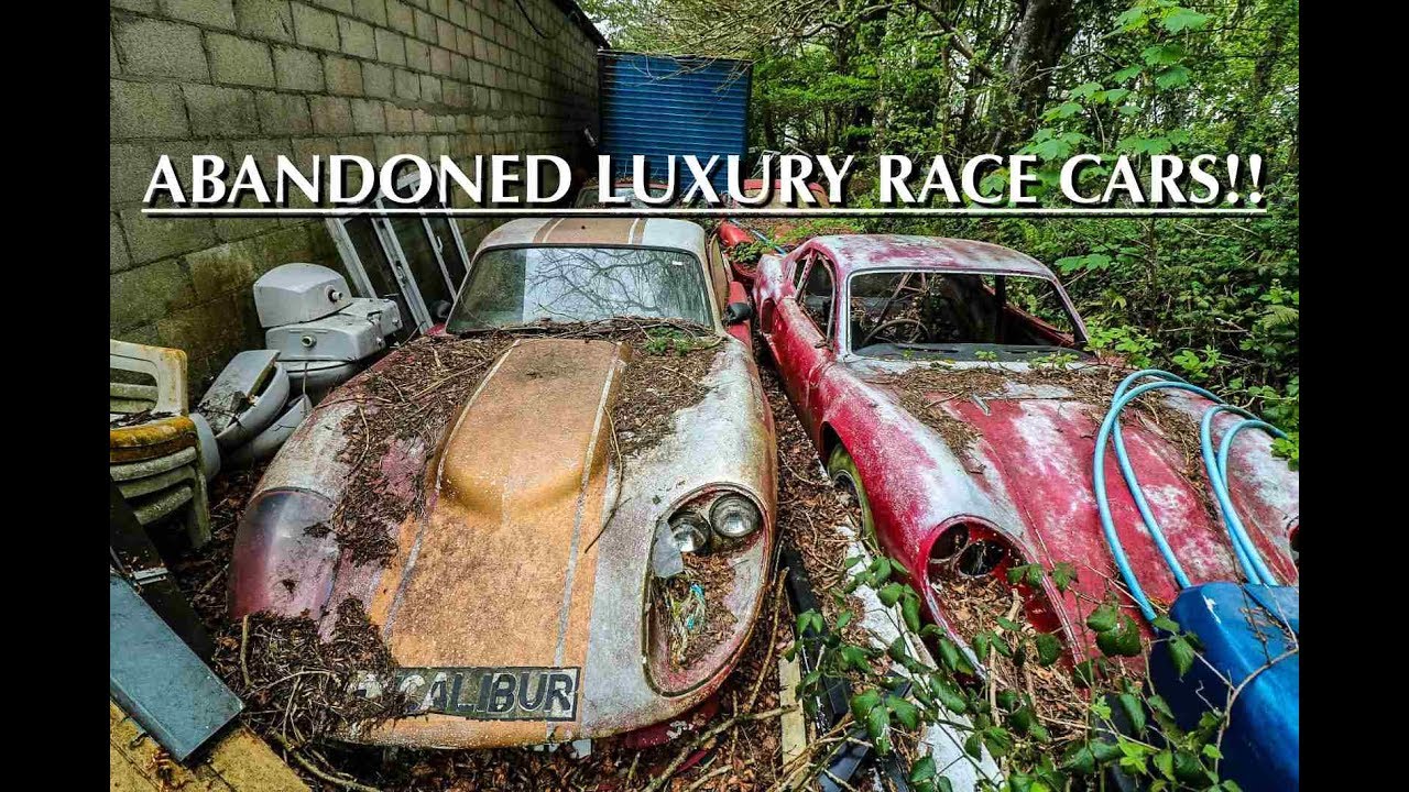 Abandoned rare cars barn find - forgotten race cars & the owner’s grave!