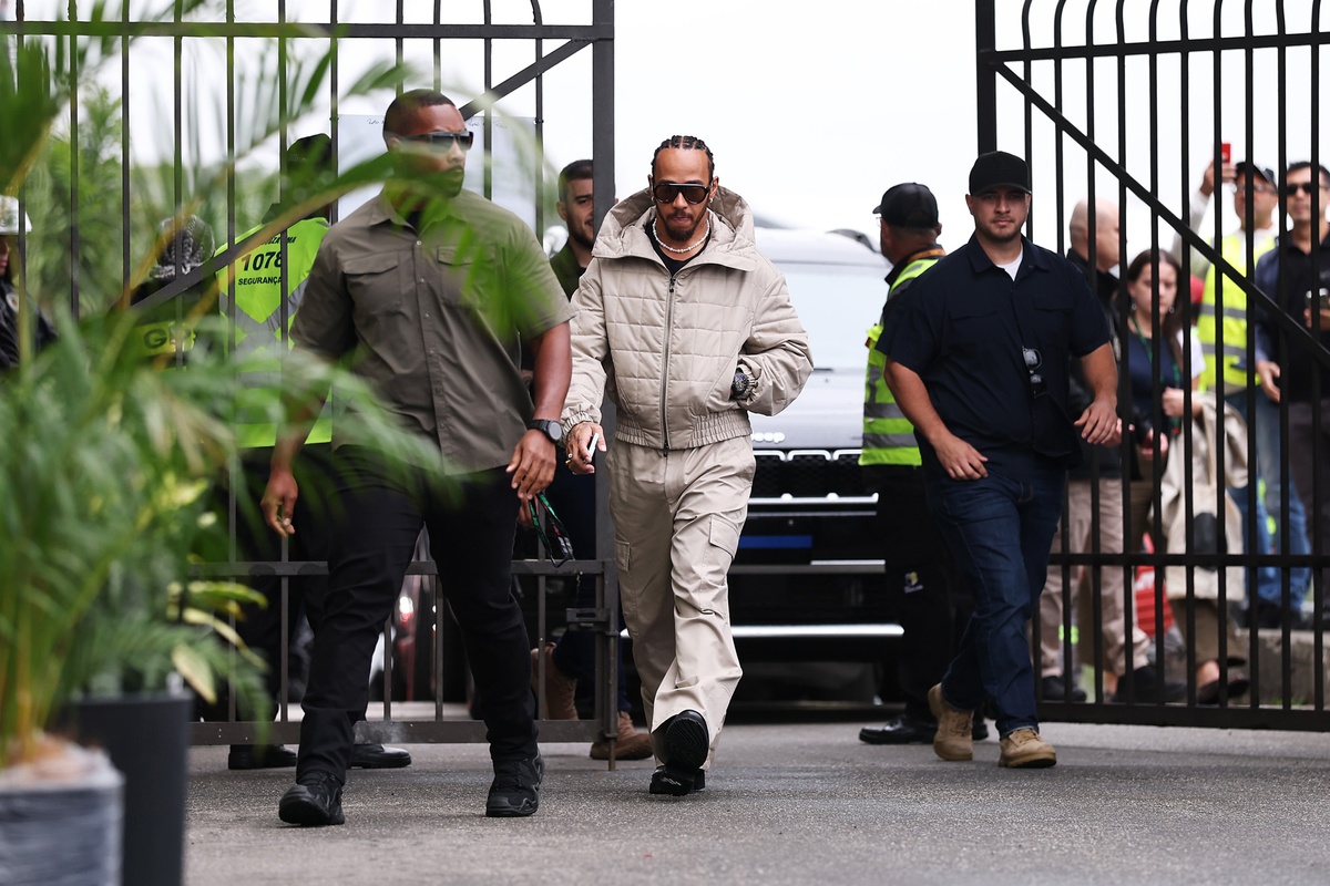 Lewis Hamilton turns heads in Ferrari Style look ahead of Brazil Grand Prix