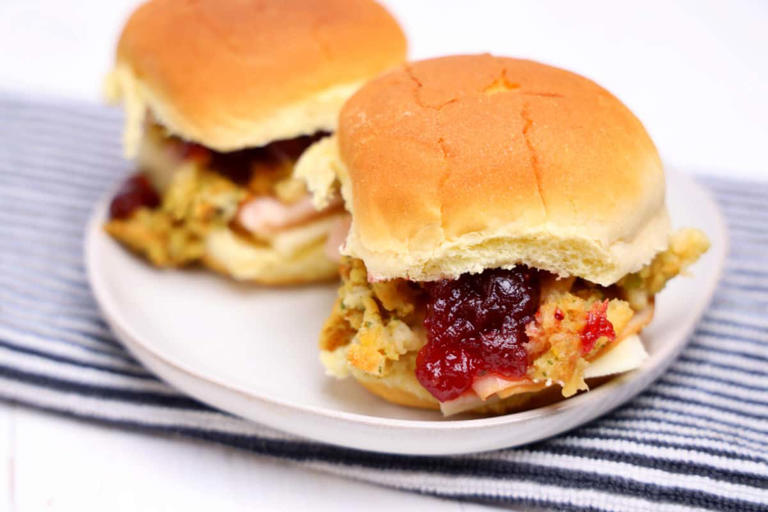 Turkey cranberry sliders
