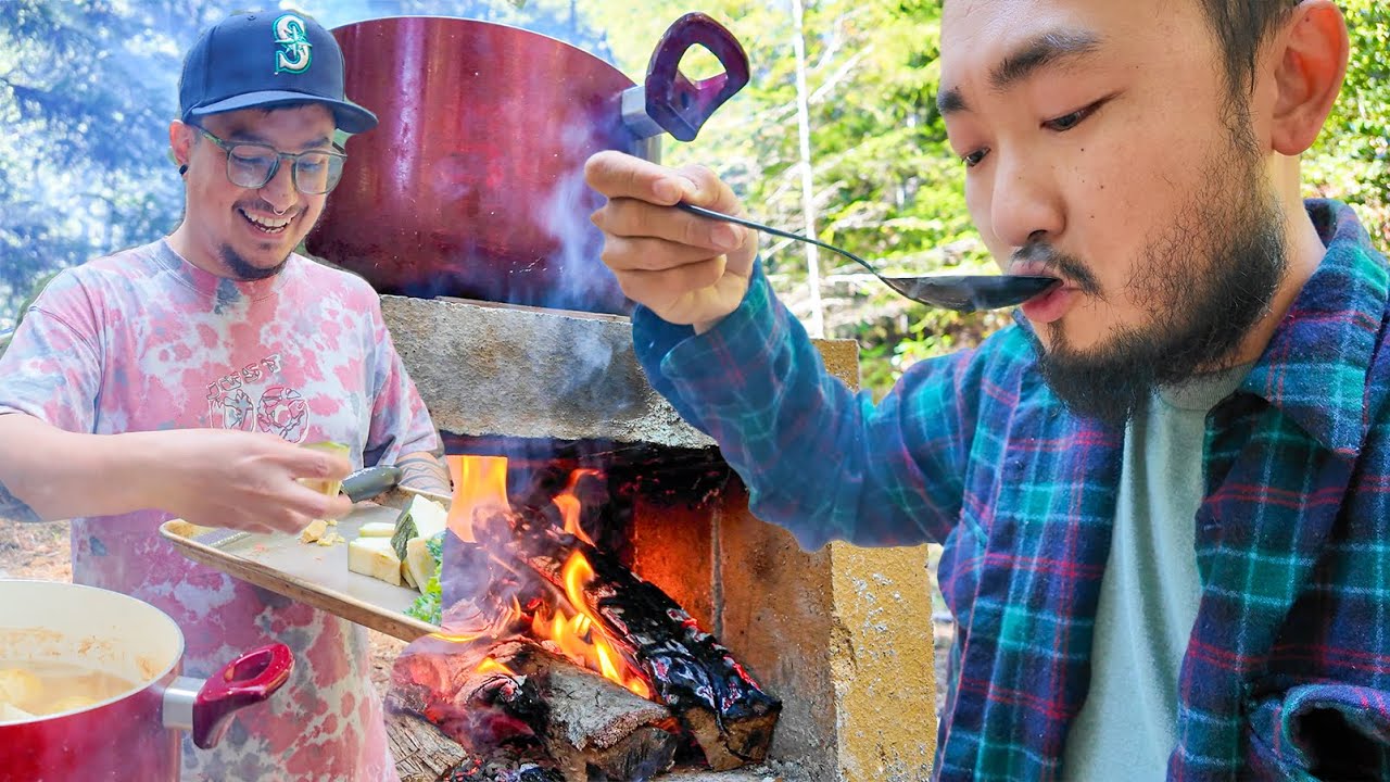 Two chefs cook Filipino sinigang