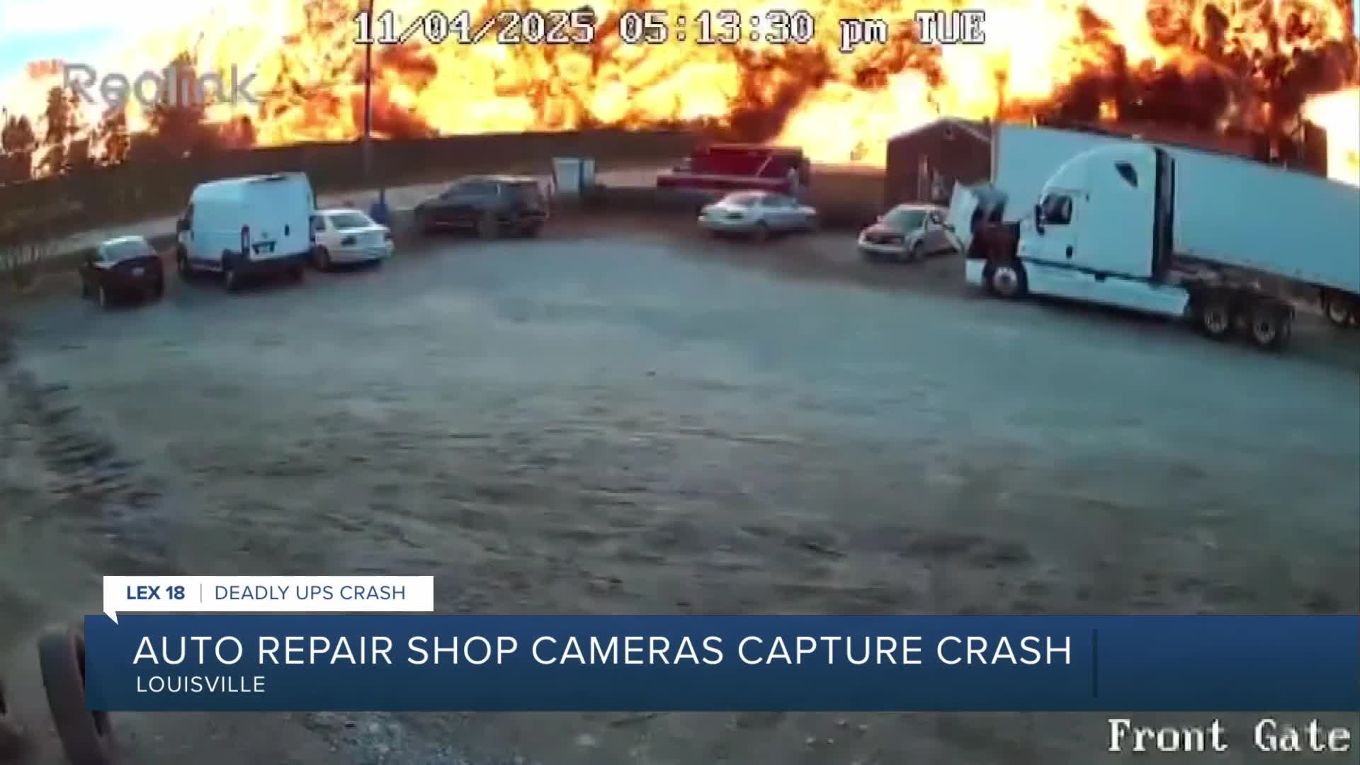 Auto Repair Shop Cameras Capture Crash