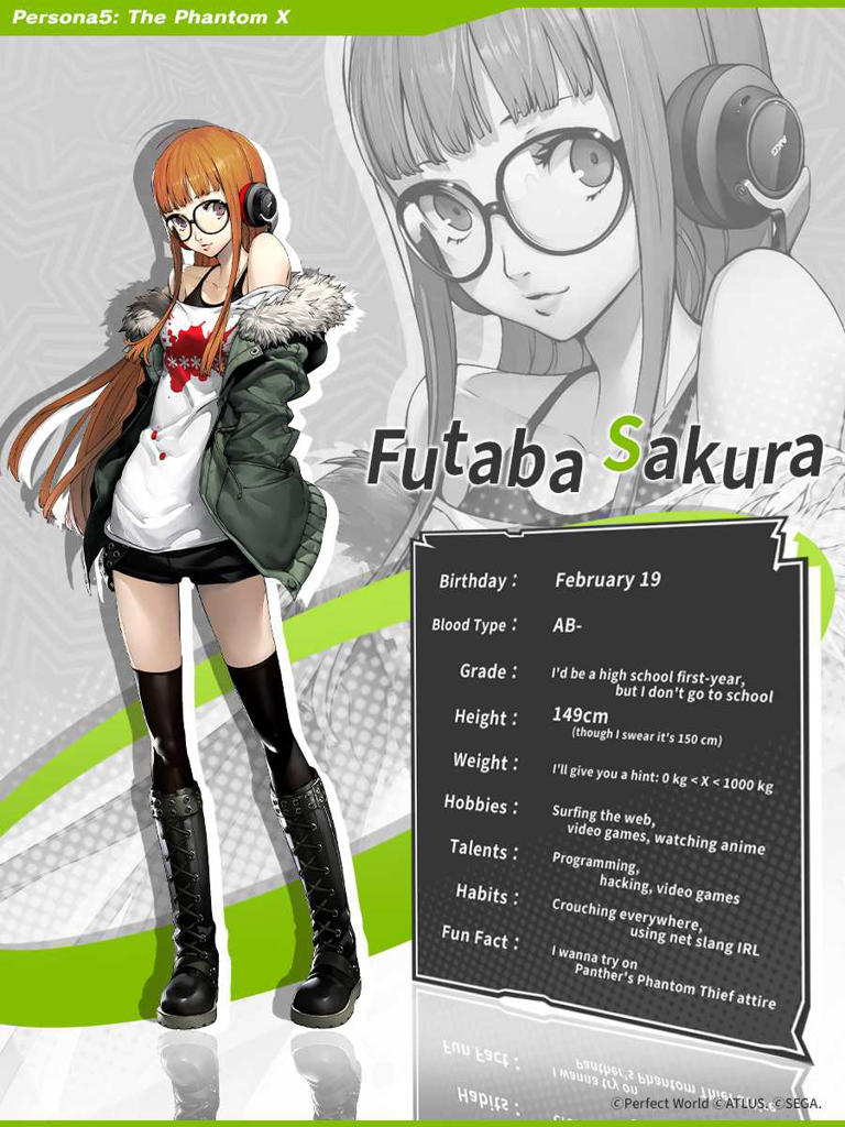Persona5: The Phantom X Version 2.4 Update Introduces Futaba Sakura ...