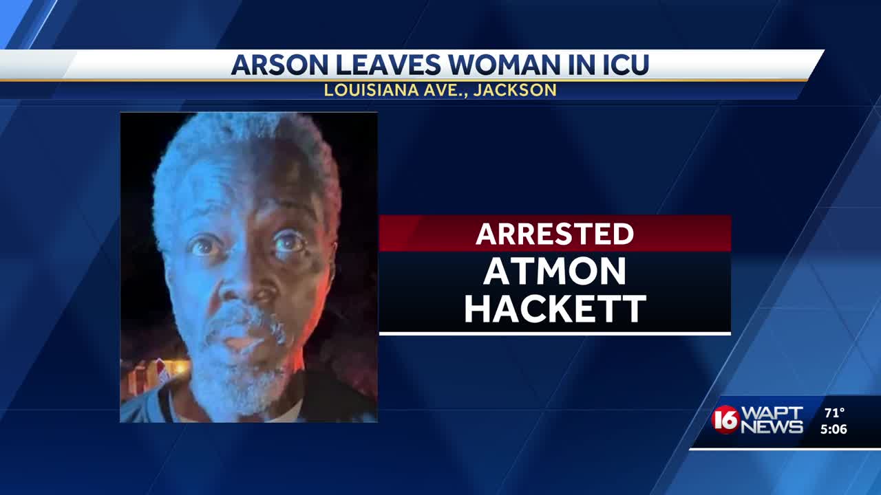 Man arrested on arson charge in Jackson