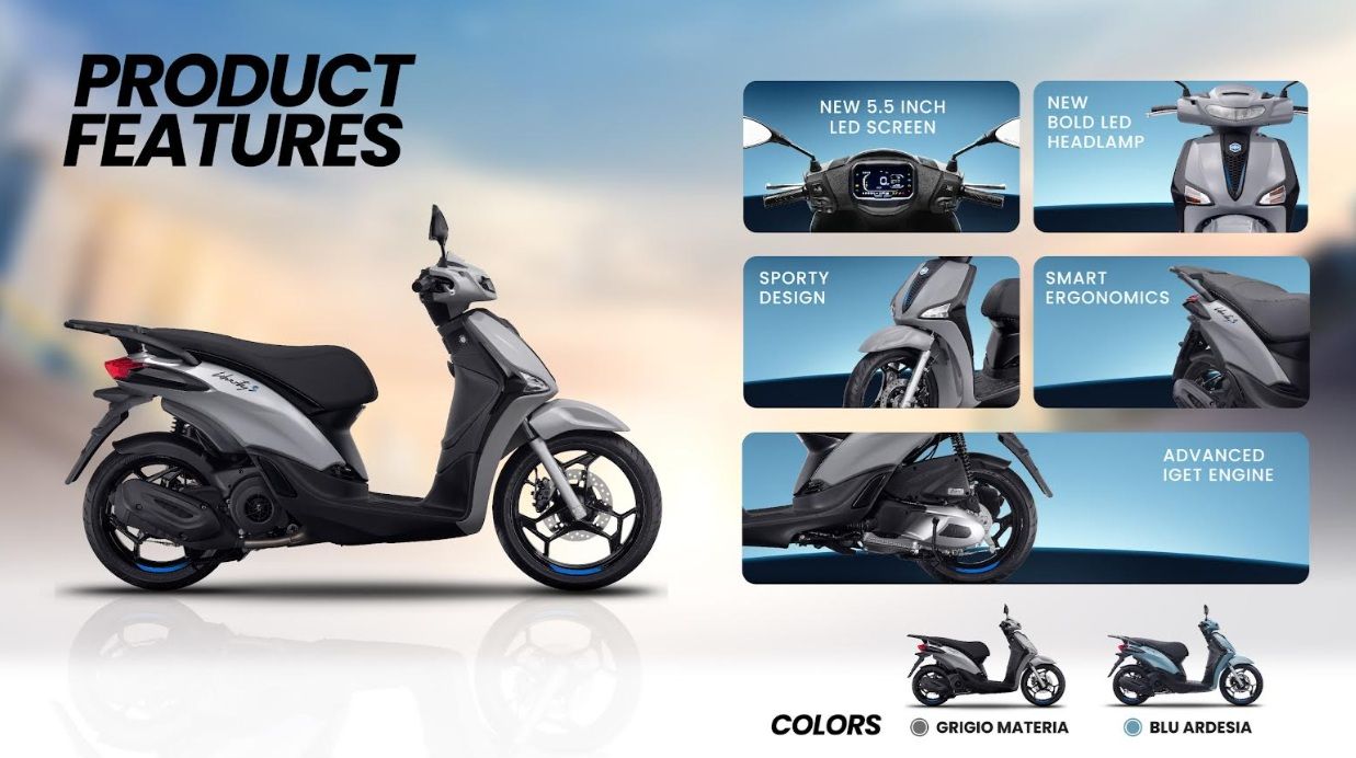 Piaggio Liberty S Versi Baru Meluncur, Riding Makin Asyik Berkat ...