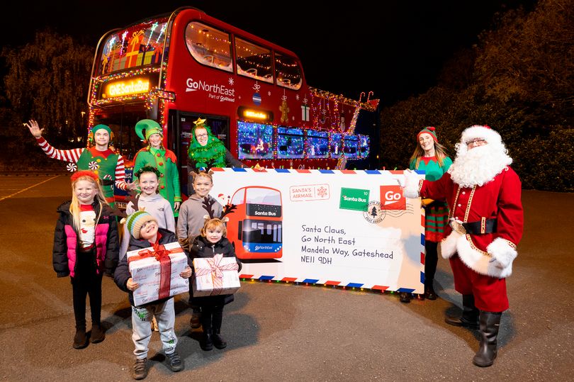 Go North East Santa Bus returns for Christmas 2025 - full list of ...