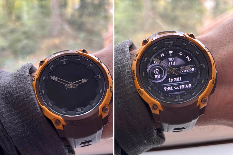 Digital Smartwatch in Analog Clothing: Garmin Instinct Crossover AMOLED ...