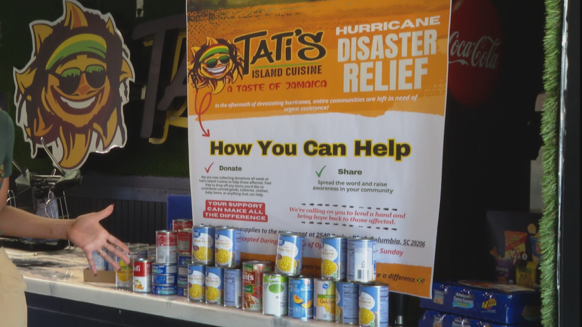 Columbia Jamaican restaurant collects hurricane relief donations