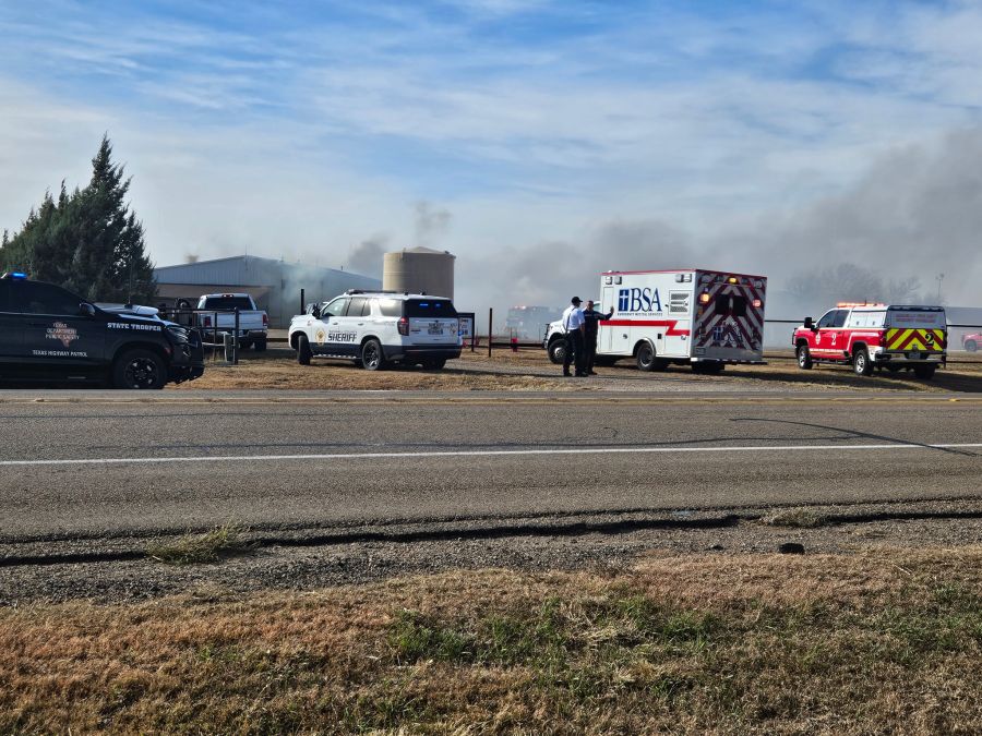 Crews working structure fire in Randall County