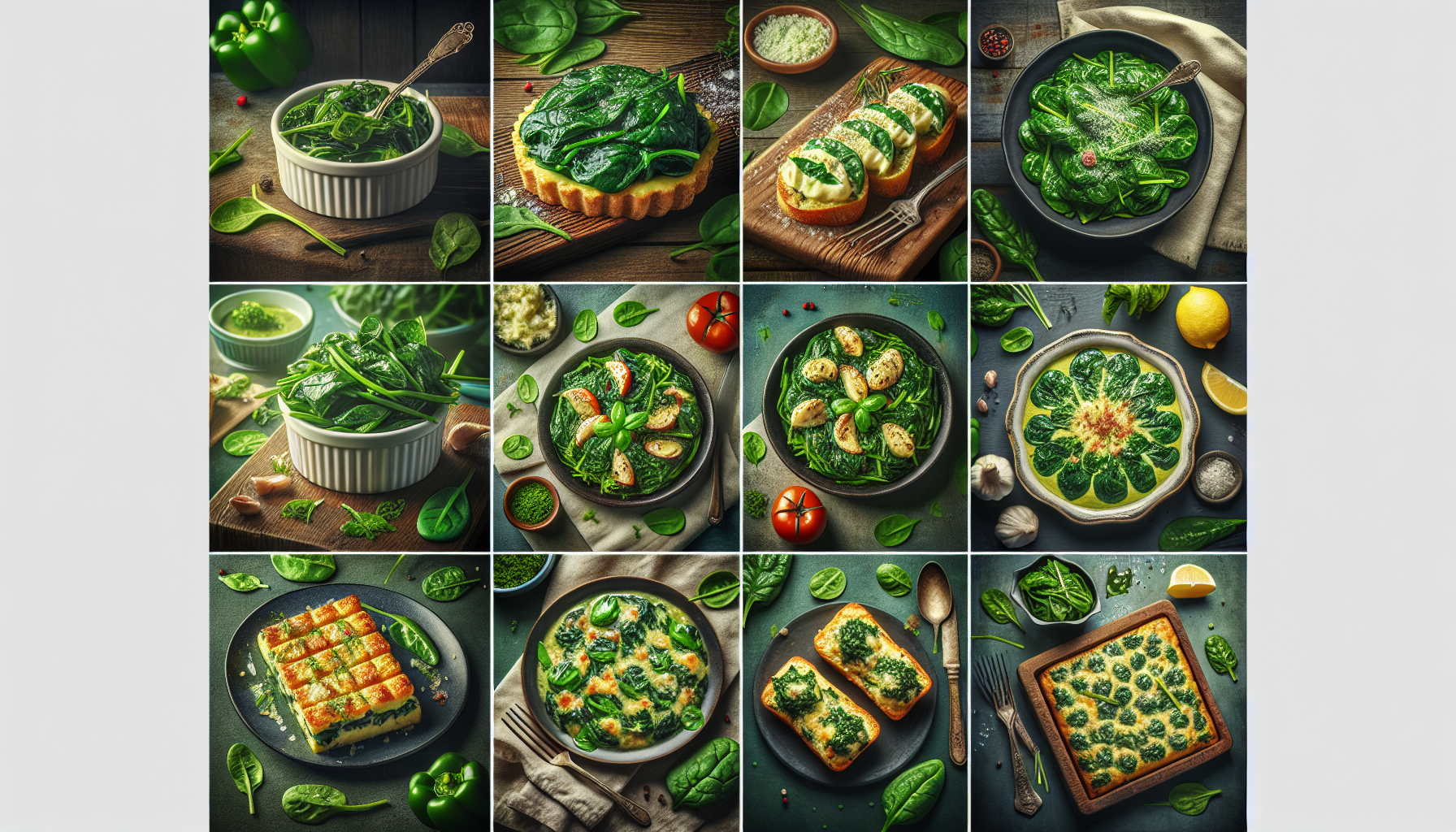 Découvrez ces recettes savoureuses avec des épinards