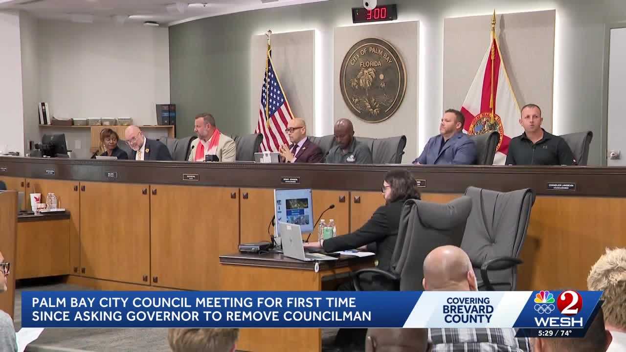 Palm Bay City Council meets for first time since requesting governor ...