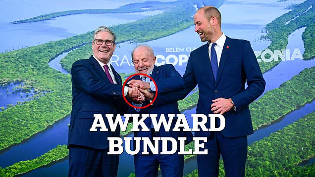Starmer & William's awkward bundle with the Brazilian president