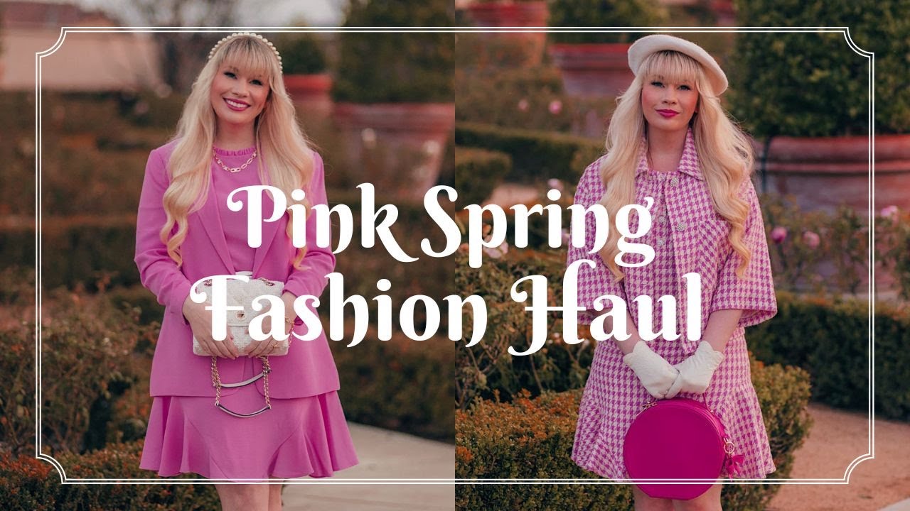 Spring Fashion Haul & Capsule Wardrobe | Girly Pink Outfit Try-On