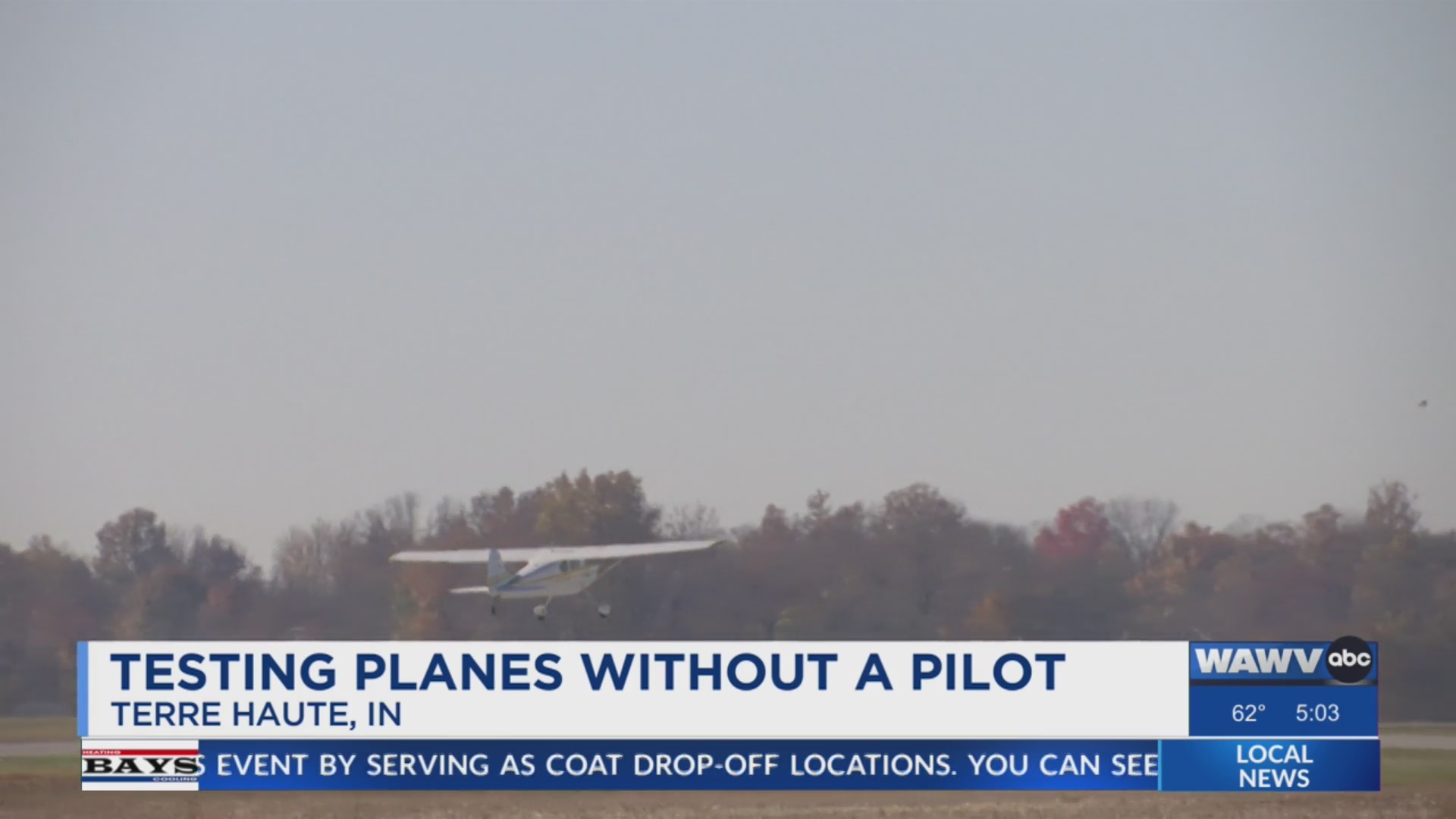 Planes without a pilot being tested in Terre Haute