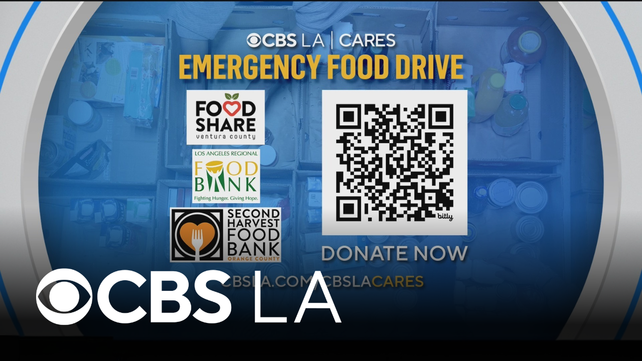 CBS LA Cares hosts emergency food drive in the City of Industry