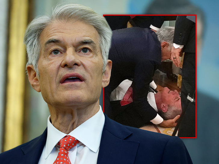 Pharma Exec Collapses in Oval Office, Dr. Oz Steps in to Help, on Video