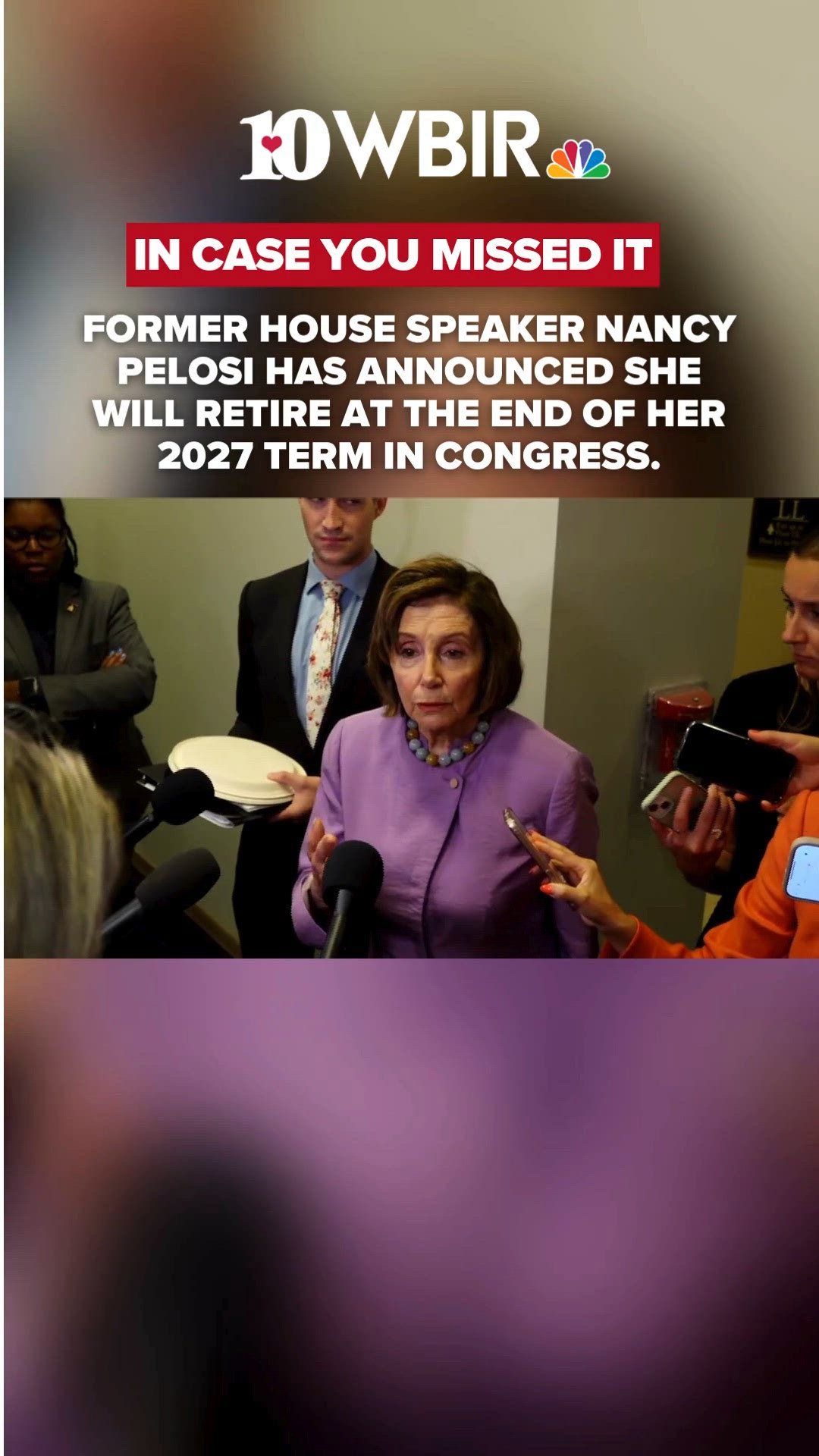 Nancy Pelosi announces her retirement