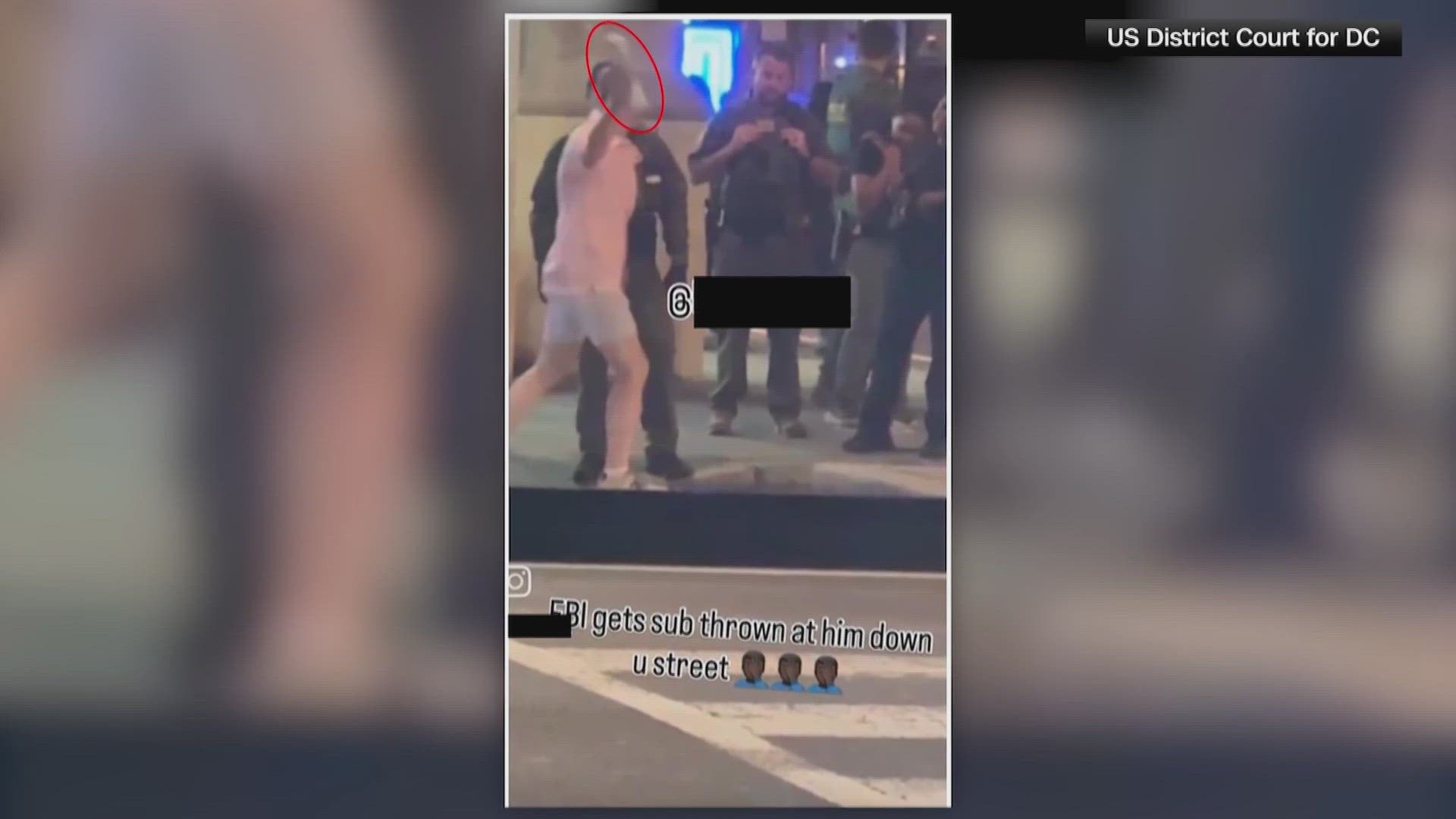 Man who threw sandwich at federal agent in Washington is found not ...