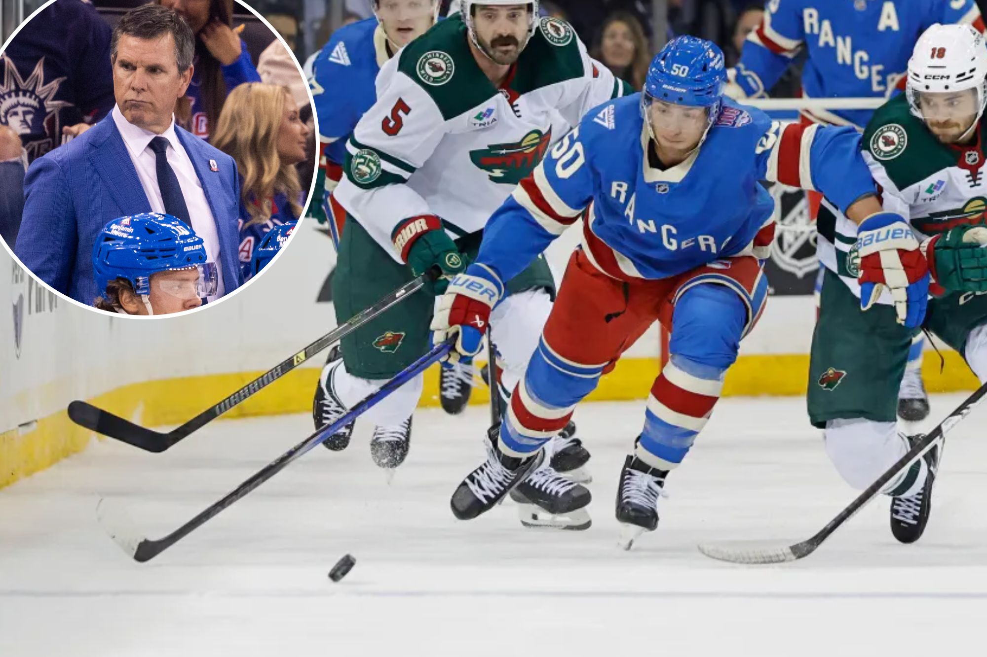 Will Cuylle gets key power play role as Mike Sullivan seeks Rangers spark